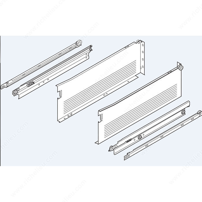METABOX Series 330H-C15 Full Extension Drawer Sides – US – Craft Supply