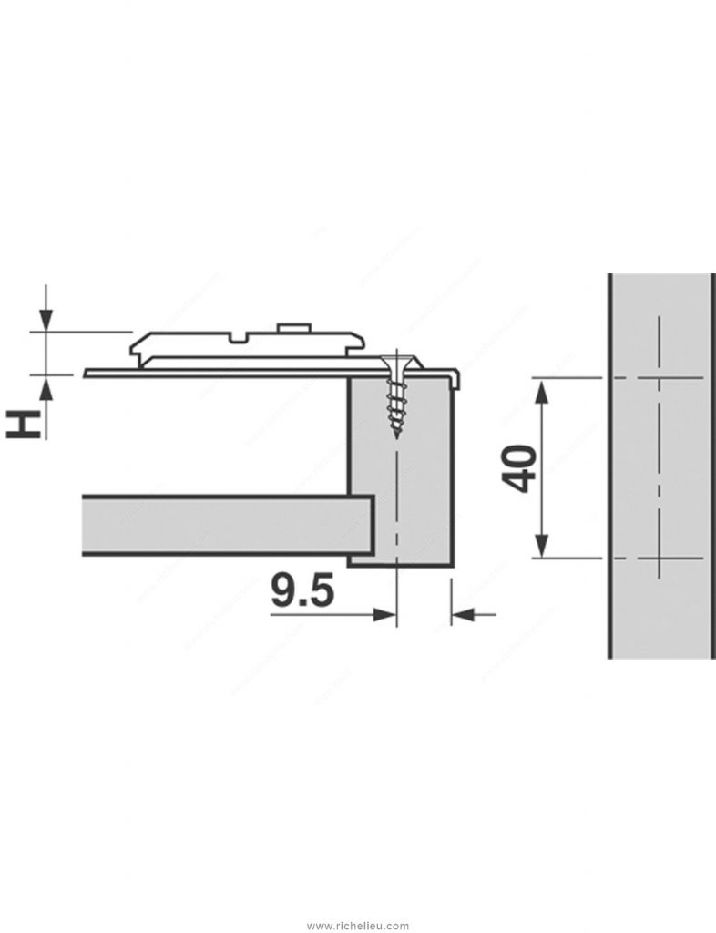 Face Frame Cam Adapter Plate, Center Mount – Craft Supply