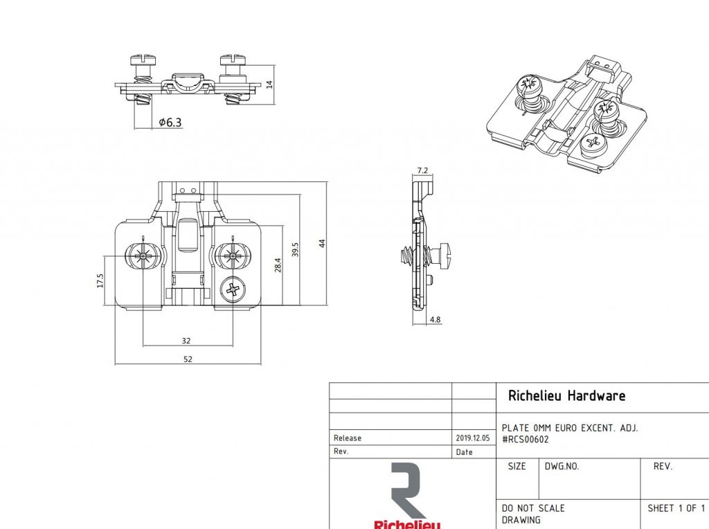 RCS Mounting Plates – with Euro Screws and Eccentric Adjustment – Craft ...