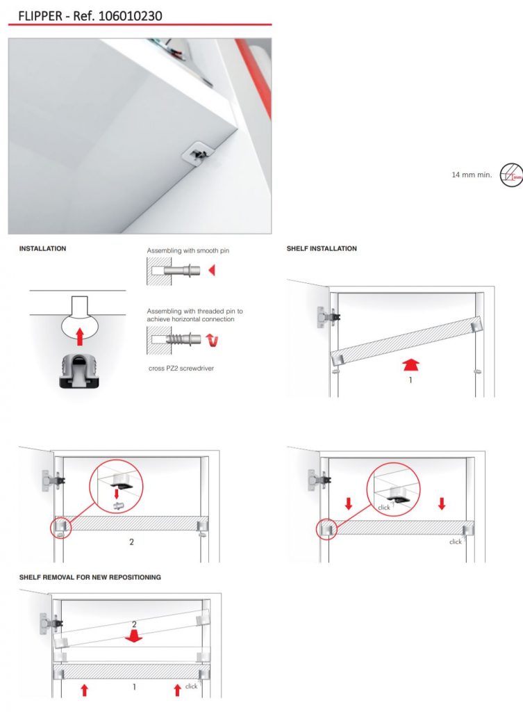 Shelf Pins for Flipper Receptacle – Craft Supply