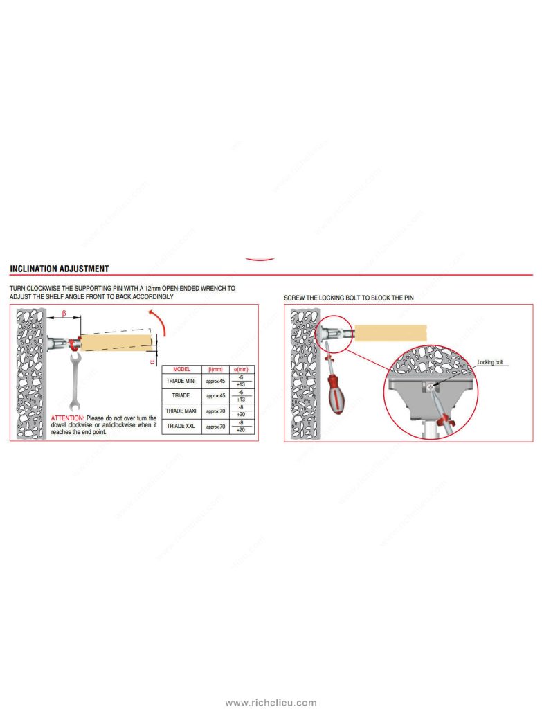 TRIADE MINI – Concealed Mounting Bracket for Wall Shelf – Craft Supply
