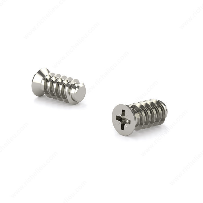 Nickel Euro Screw M6.3, Flat Head, Pozi Drive – Craft Supply