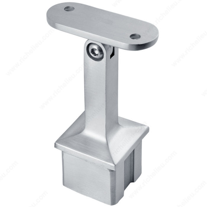 Square Post Mount Flat-Bottom Angle-Adjustable Handrail Brackets ...