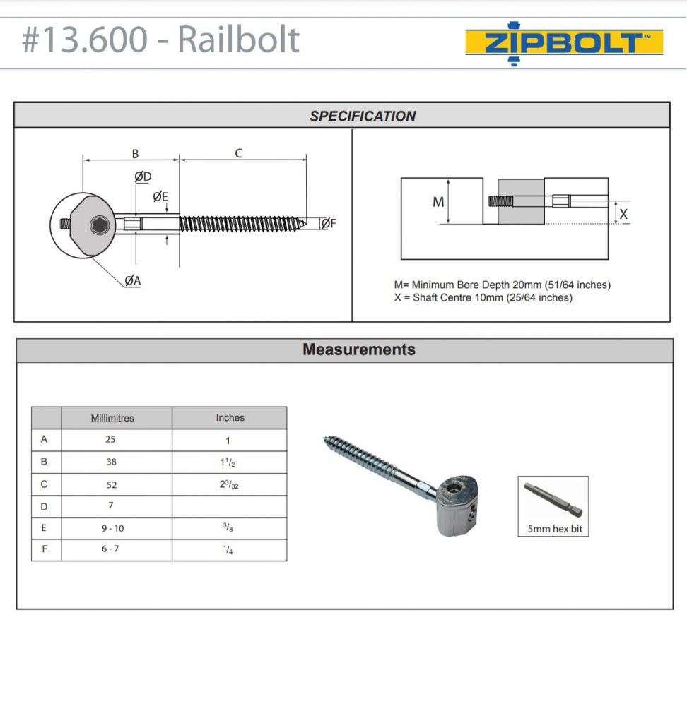 Zipbolt Universal Tool 13.600 – Railbolt – Craft Supply