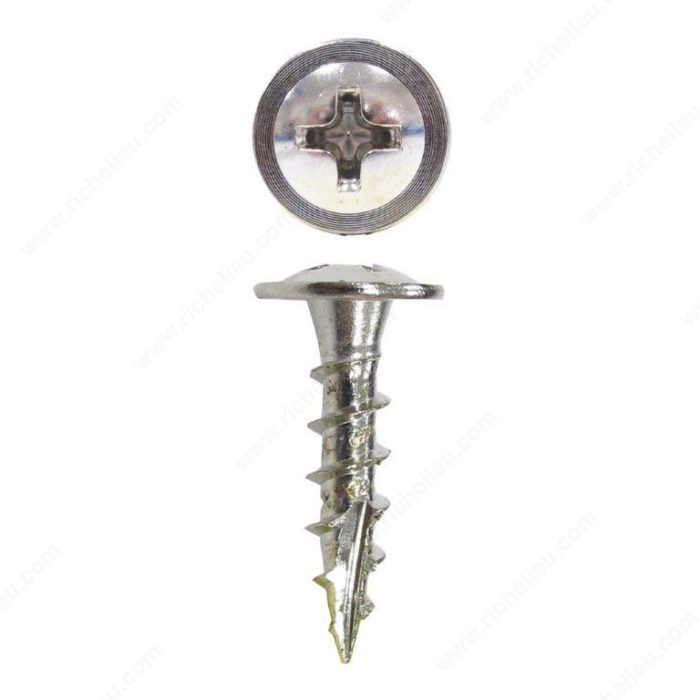 Nickel Wood Screw, Pan Washer Head, Phillips Drive, Coarse Thread, Type ...