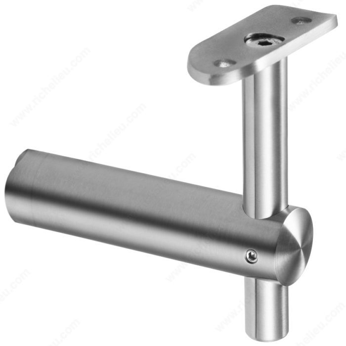 Tubular Handrail Support, with Adjustable Bracket Height, for Round ...