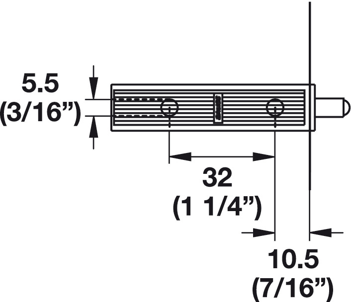 Hafele Adapter, for Frameless or Inset Doors without Lip – Craft Supply