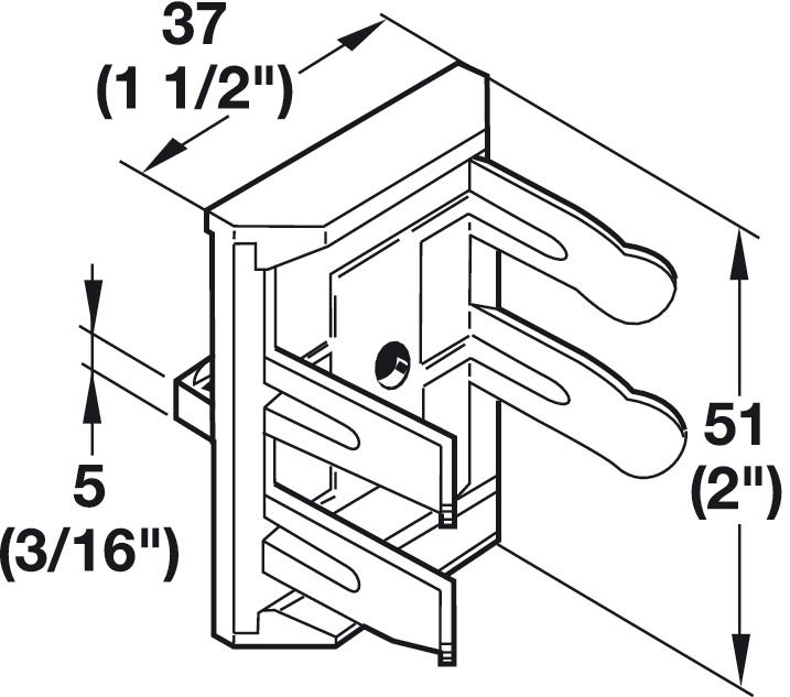 Hafele Plinth Panel Clip, 2-Part – Craft Supply