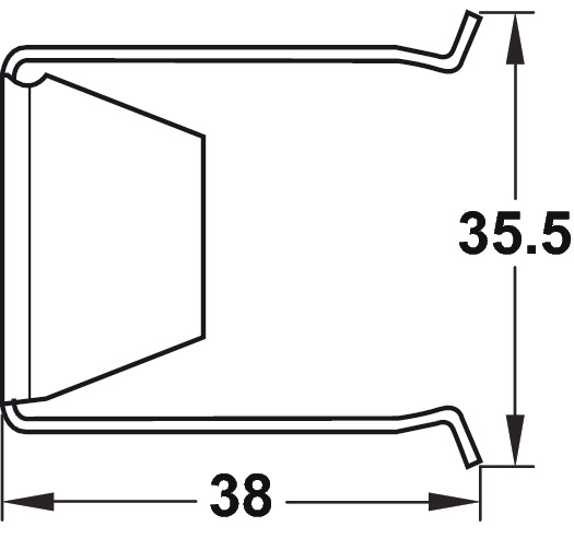 Hafele Plinth Panel Clip, 2-Part – Craft Supply