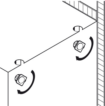 Hafele RTA and shelf connector, Turn Fastener – Craft Supply