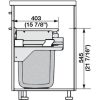 Hafele Hailo 45 & 60 Full Extension Pull Out Laundry Hampers with Soft ...