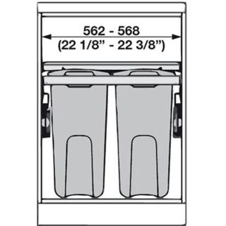 Hafele Hailo 45 & 60 Full Extension Pull Out Laundry Hampers with Soft ...