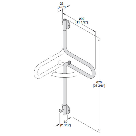 Hafele Swing Wardrobe Fittings Rails – Craft Supply